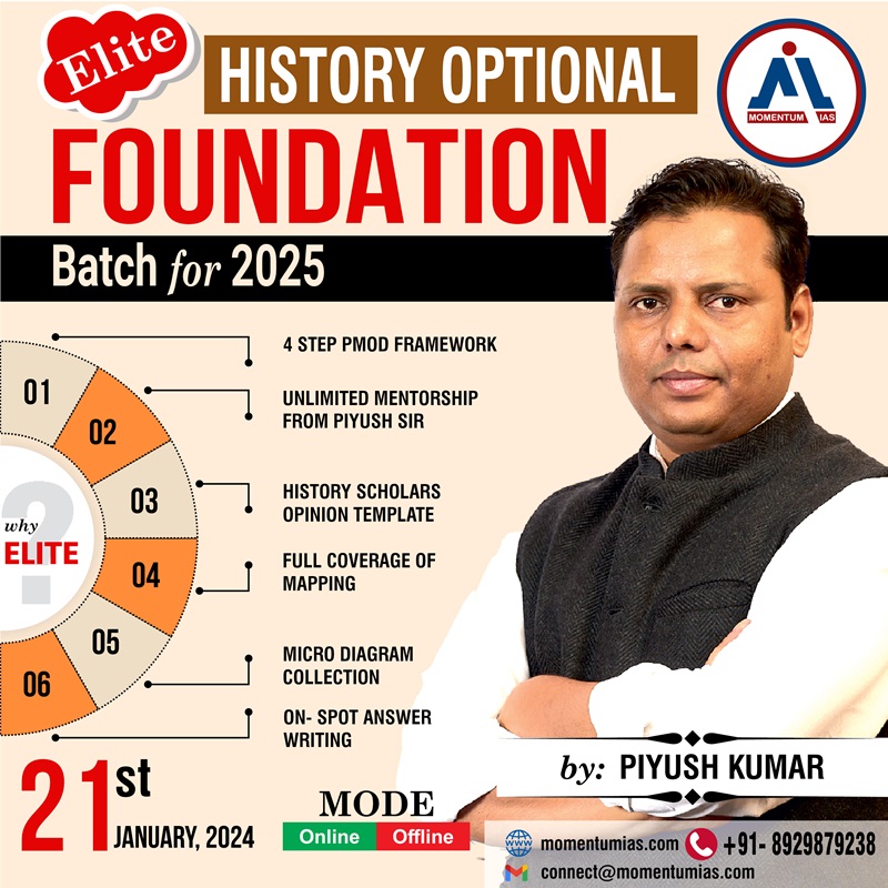 History Optional Foundation : 21st January 2024